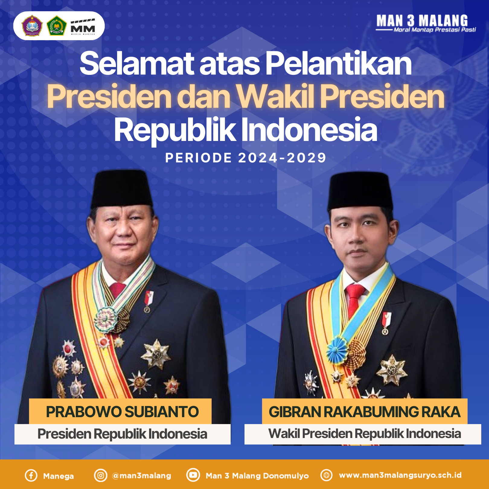 Presiden dan Wakil Presiden Republik Indonesia – MAN 3 MALANG
